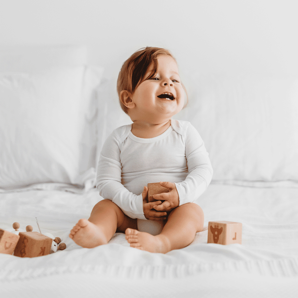 Eczema Baby Long Sleeve Bodysuit For Sensitive Skin | HappySkin