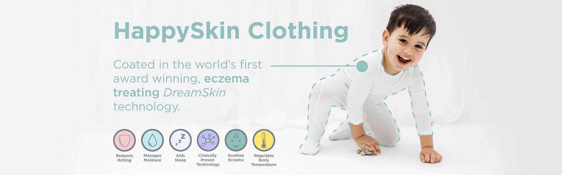 Eczema Clothing UK for Kids, Babies & Children | HappySkin